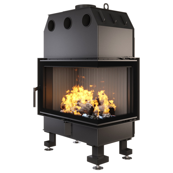 Камінна топка кутова SAVEN Energy 75х50х47R Black (15,1 kW) ECO купити
