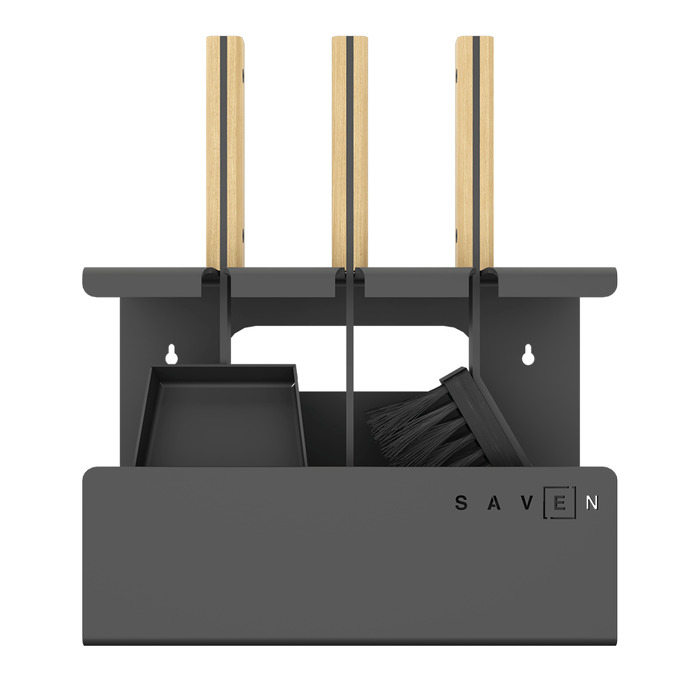 Fireplace tools set SAVEN Set 1 S white