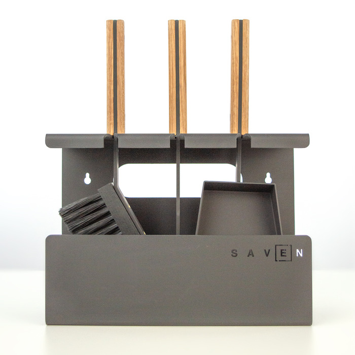 Fireplace tools set SAVEN Set 1 S white