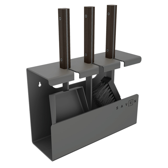Fireplace tools set SAVEN Set 1 S black