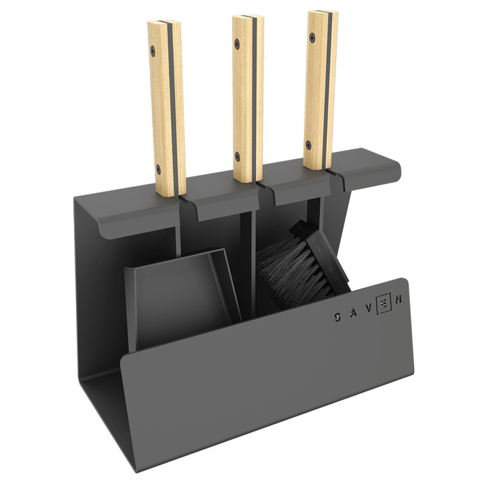 Fireplace tools set SAVEN Set 2 S white