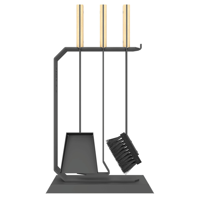 Fireplace tools set SAVEN Set 6 L white