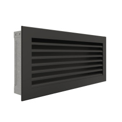 Fireplace ventilation grille SAVEN Hide 17х37 black